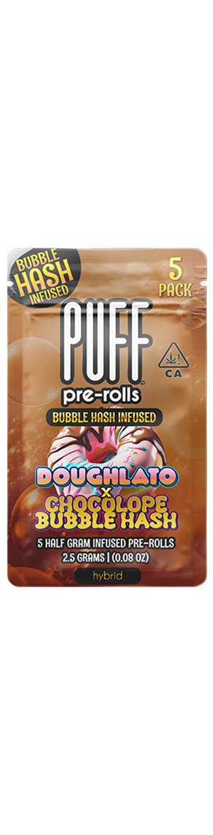 Doughlato x Chocolope Bubble Hash Infused Packs - PUFF Doughlato x Chocolope Bubble Hash Infused Packs - PUFF